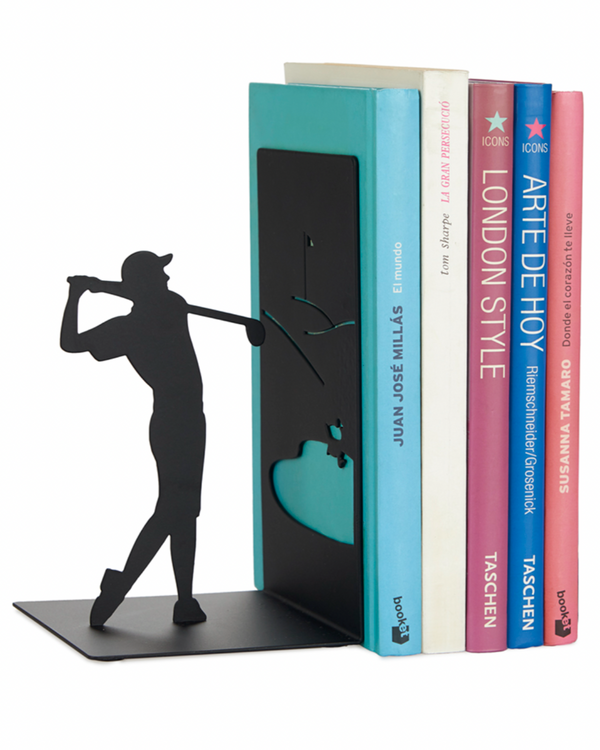Balvi | Bookend - Backswing Black Metal SALE – library of small things